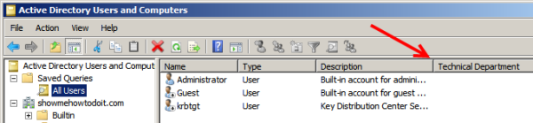 How to Add Additional Columns in Active Directory
