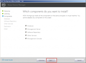 Wyse Device Manager 5.0 (WDM) Workgroup Installation