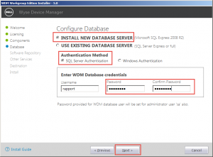 Wyse Device Manager 5.0 (WDM) Workgroup Installation