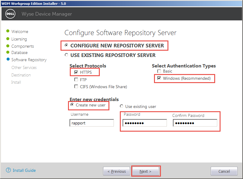 Wyse Device Manager 5.0 (WDM) Workgroup Installation
