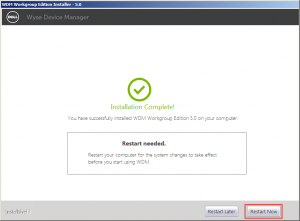 Wyse Device Manager 5.0 (WDM) Workgroup Installation