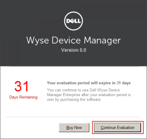 Wyse Device Manager 5.0 (WDM) Workgroup Installation