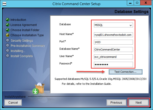 Citrix Command Center - Installation