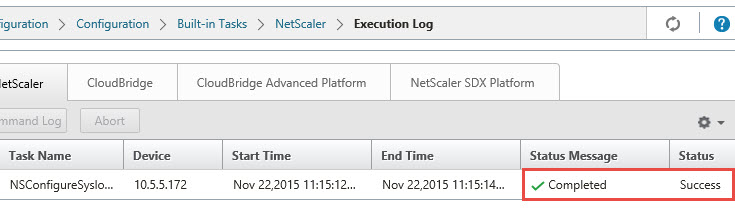 Citrix Command Center - NetScaler Syslog